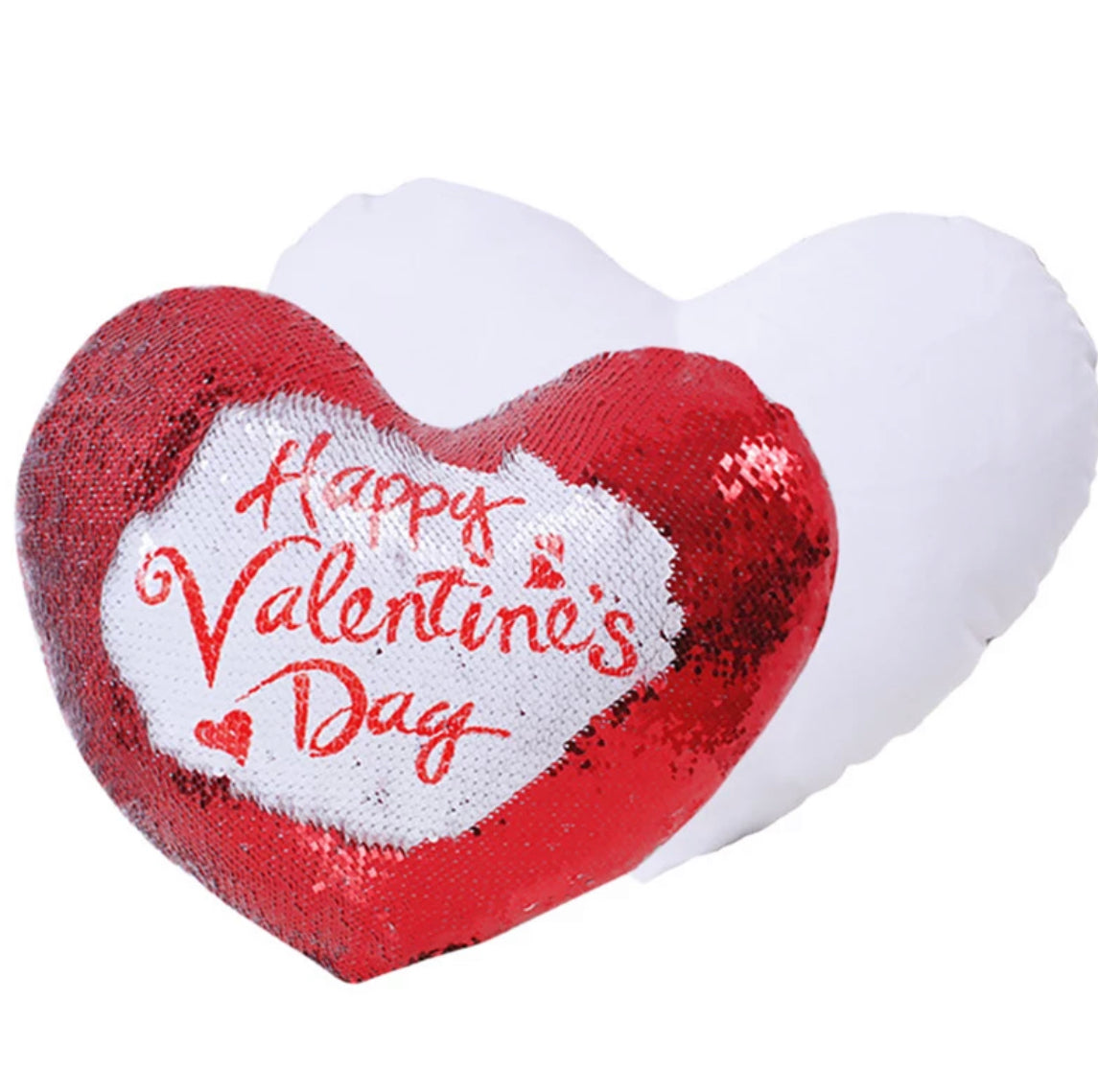 Sequin heart pillow case – Kisha's Kustom Kreations